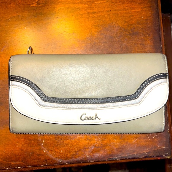 Coach | Bags | Vintage Gray Coach Wallet | Poshmark